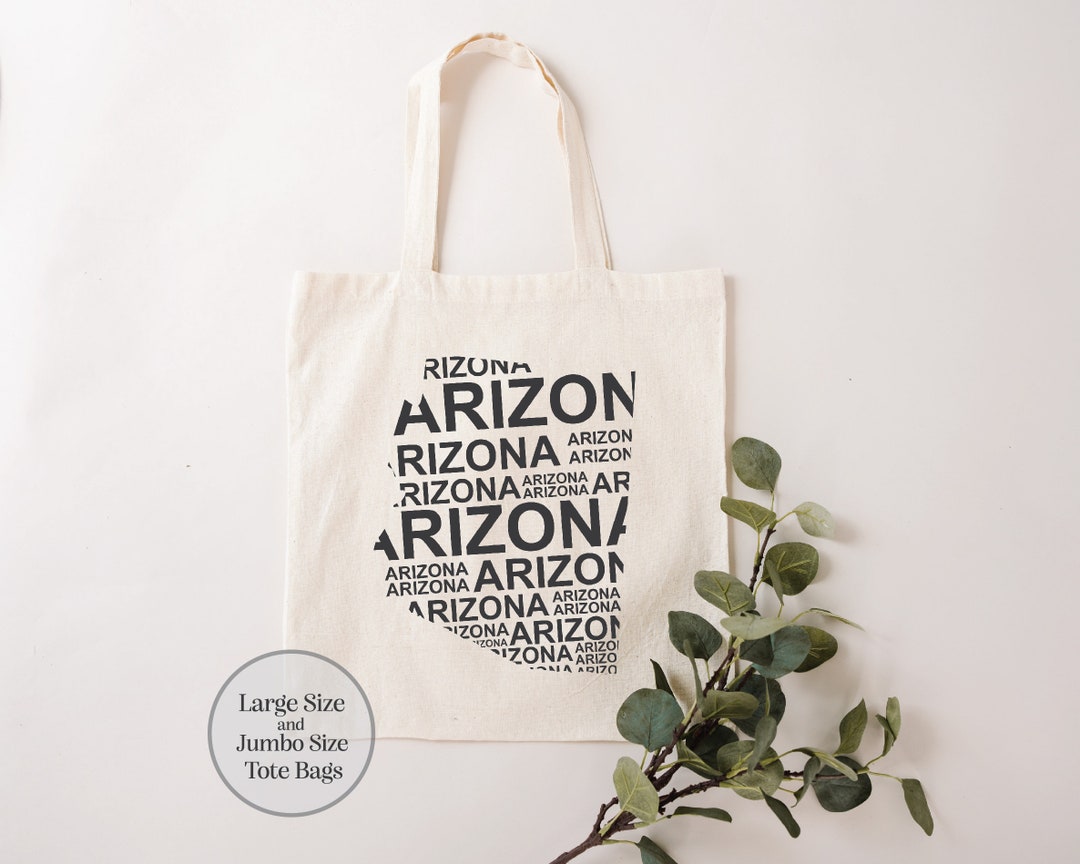 Arizona Tote Bag, Arizona Map Tote Bag, Arizona Souvenir, Arizona Lover ...