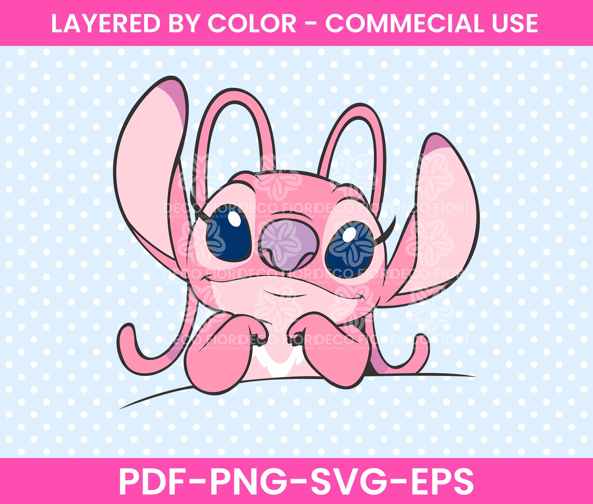 Stitch Angel Amor SVG cricut silhouette studio clipart png - Etsy México