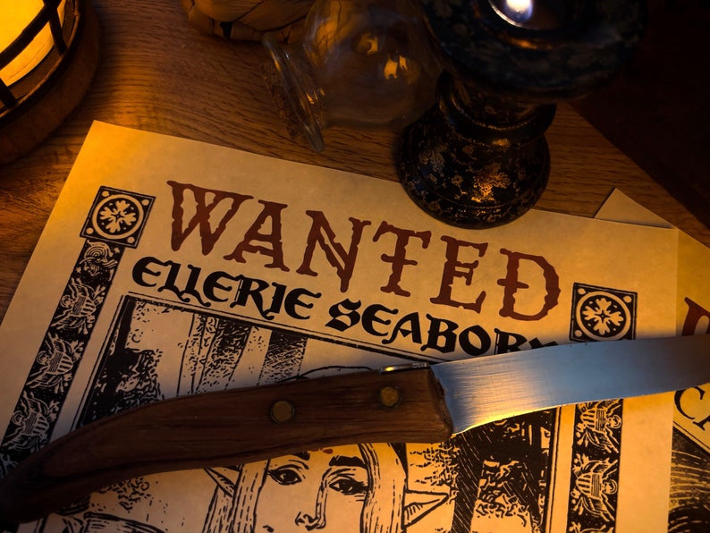 Editable Fantasy Wanted Poster Template and PNG Assets (digital ...