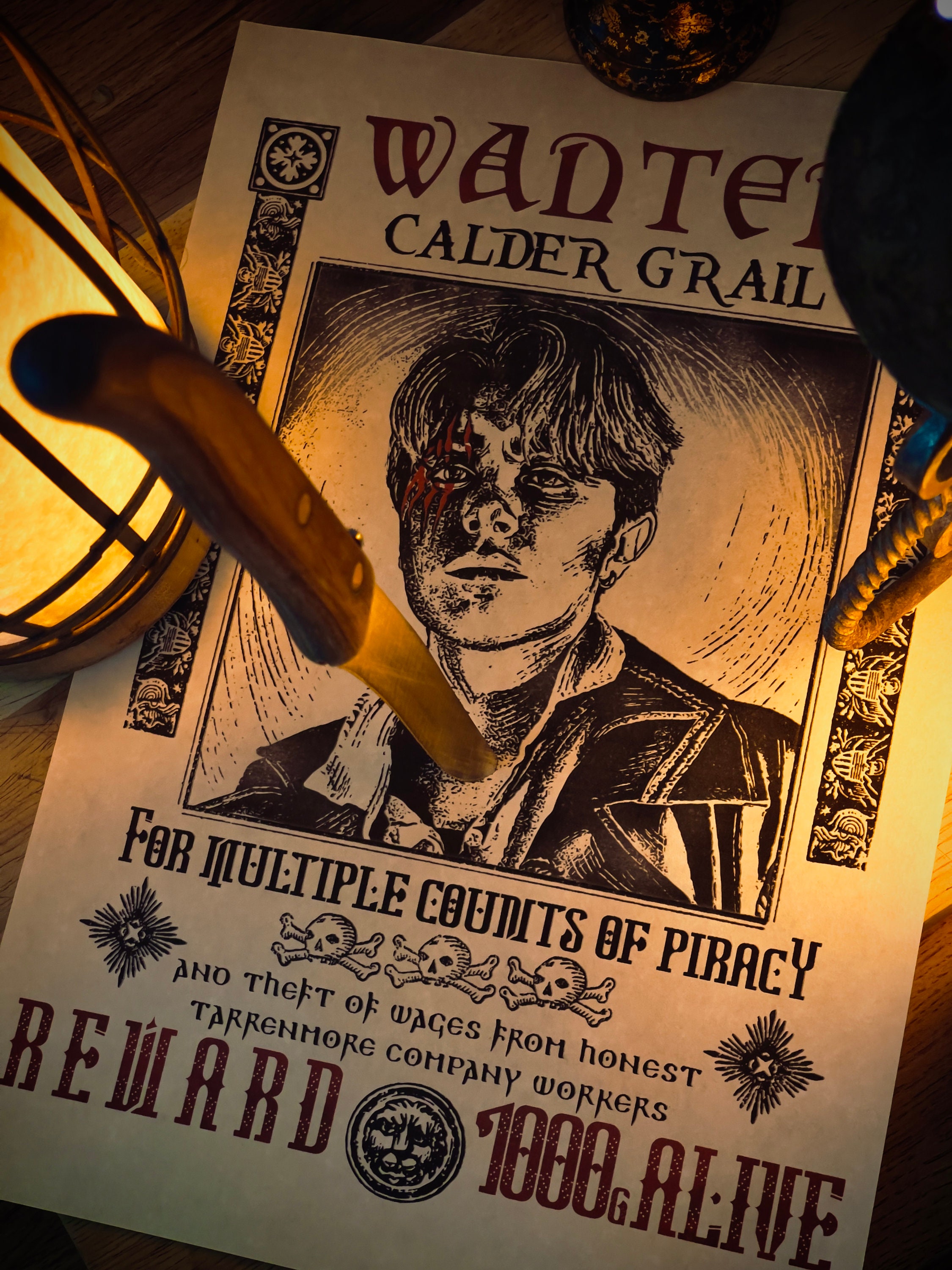 Printable Wanted Poster- Editable Template for Medieval Reenactment ...