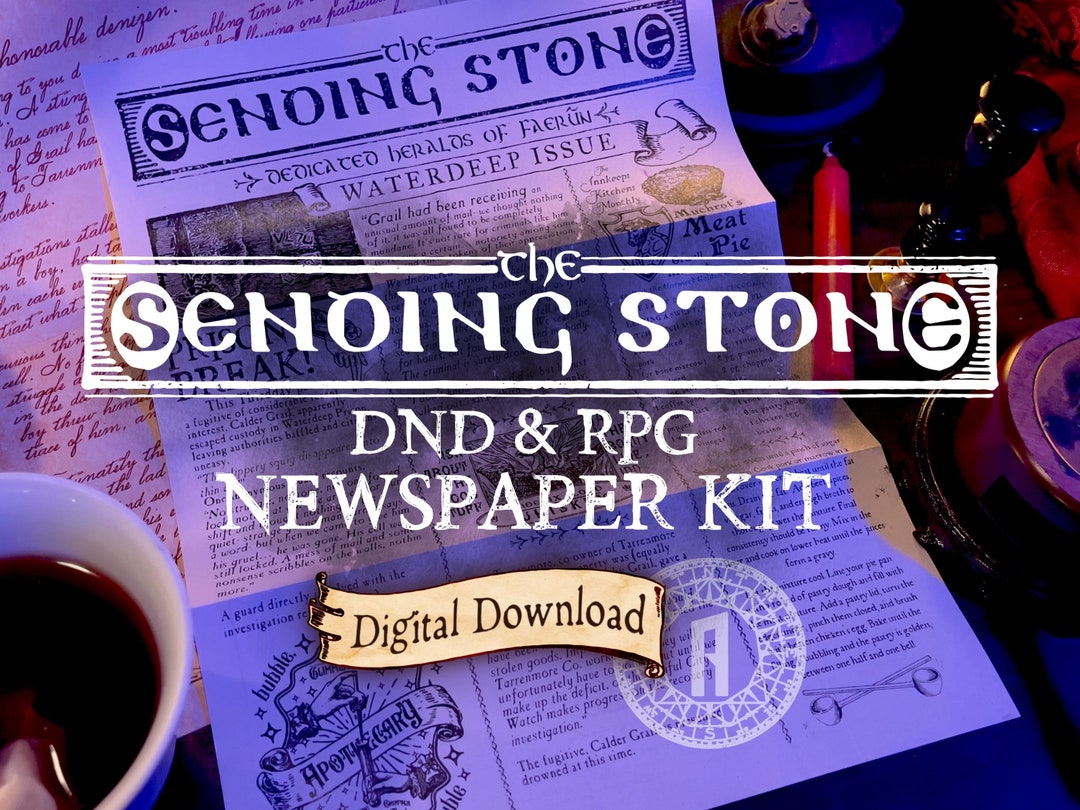 Editable Fantasy Newspaper Kit for DND, TTRPG, RPG – the Sending Stone ...