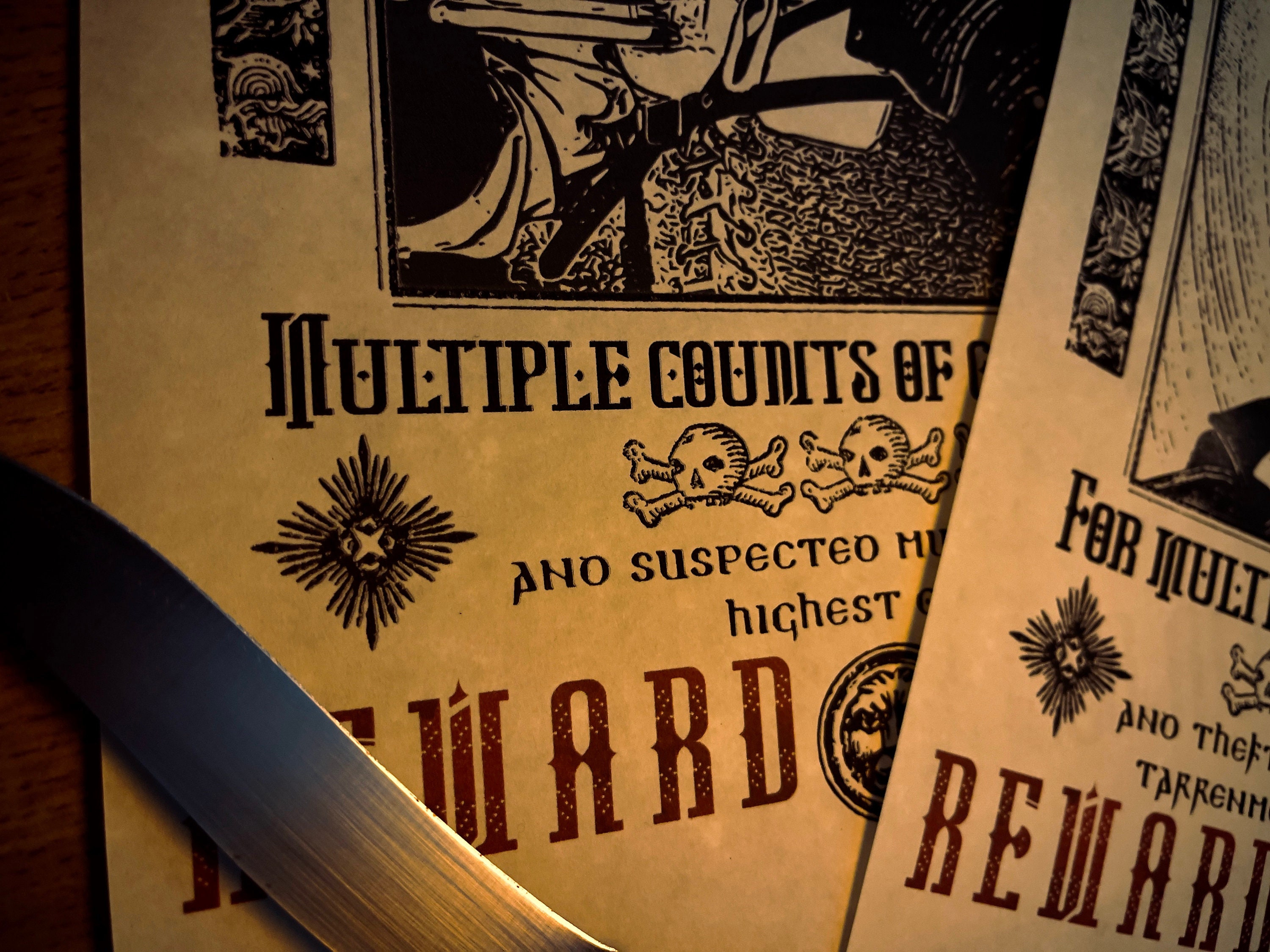 Printable Wanted Poster- Editable Template for Medieval Reenactment ...