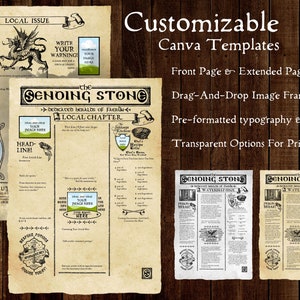 Editable Fantasy Newspaper Kit for DND, TTRPG, RPG – the Sending Stone ...