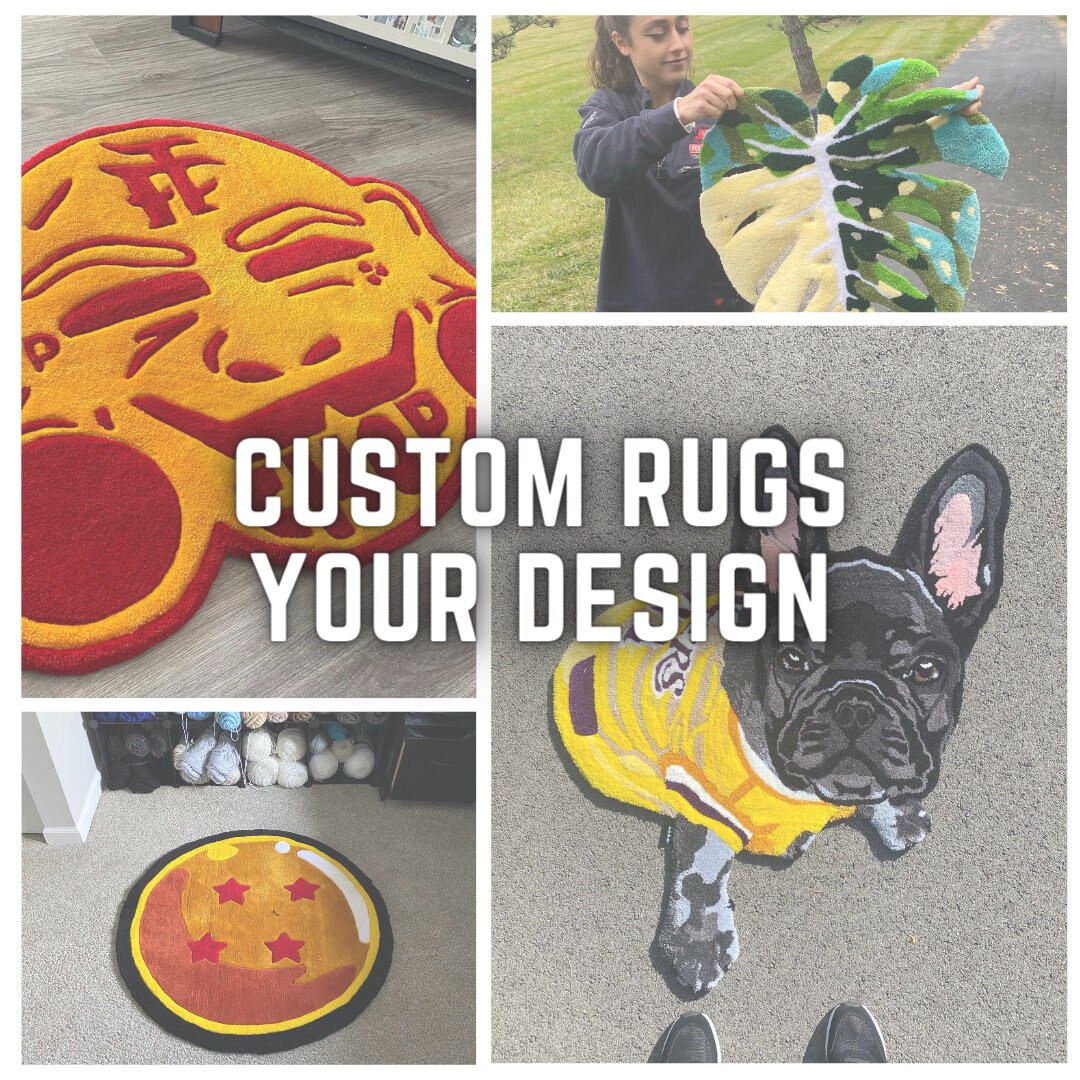 100% Hand Tufted Custom Made Rug. Personalized Custom Carpet, Perfect ...