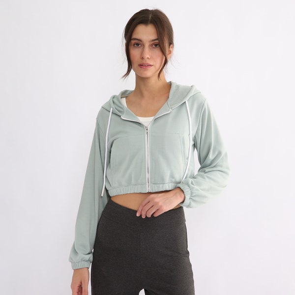 Workout Cropped Hoodie - Etsy