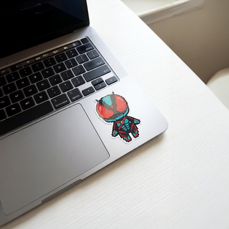 Chibi Rider Pixel Vynil Sticker - Etsy