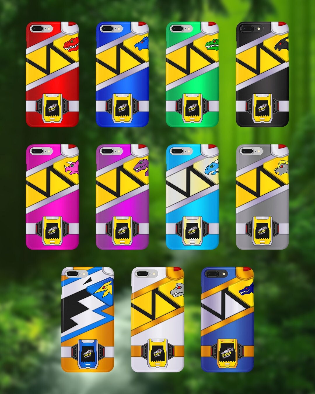 Power Ranger Dino Charge Zyuden Sentai Kyoryuger Phone Case Collection ...