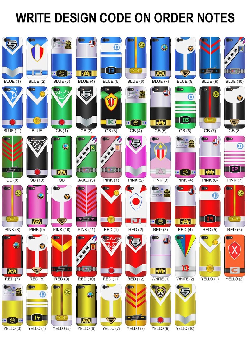 Super Sentai Showa Phone Case Collection - Etsy