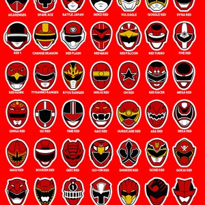 Sentai Warrior Vynil Sticker - Etsy