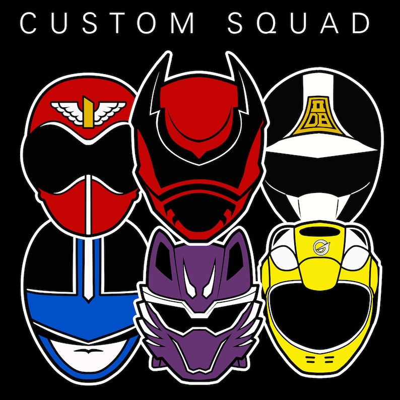 Sentai Warrior Vynil Sticker - Etsy