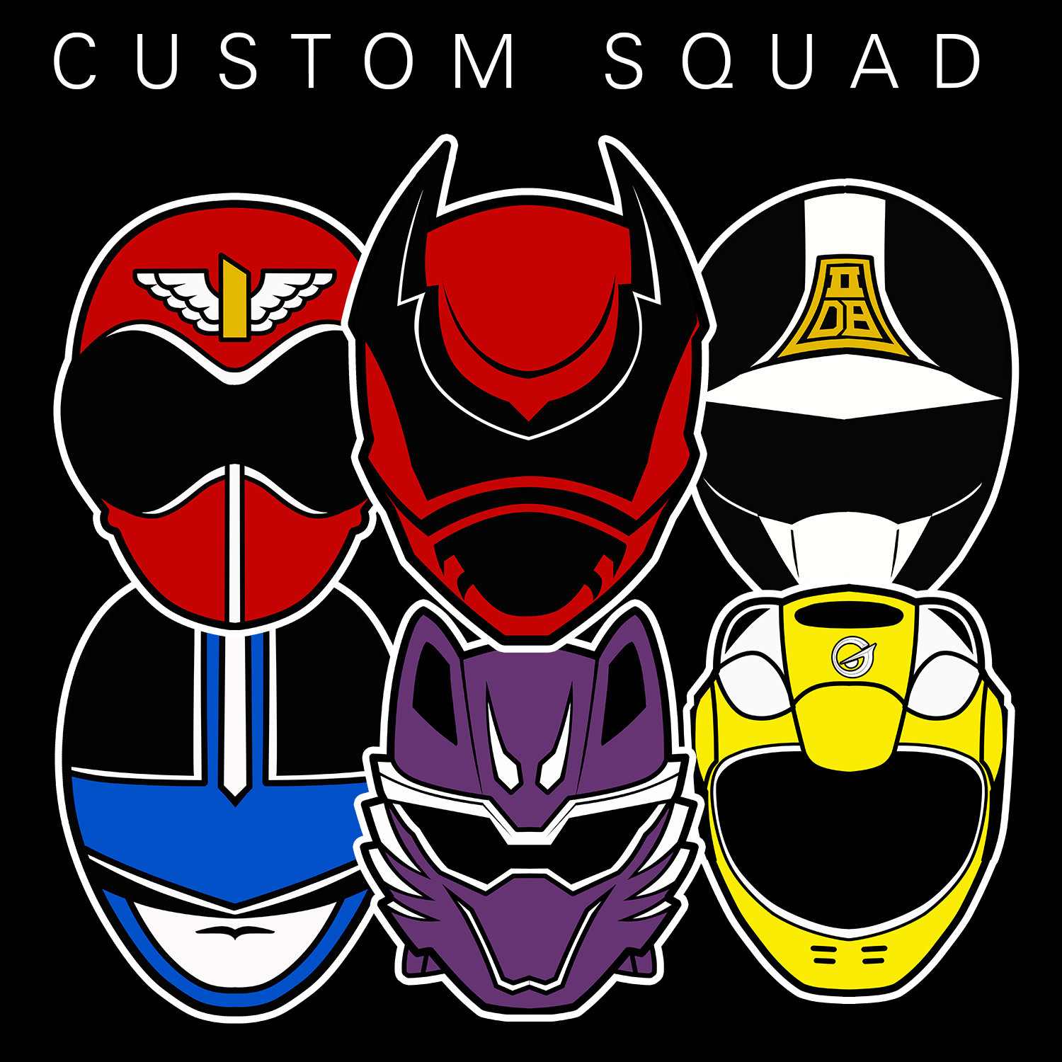 Sentai Warrior Vynil Sticker - Etsy