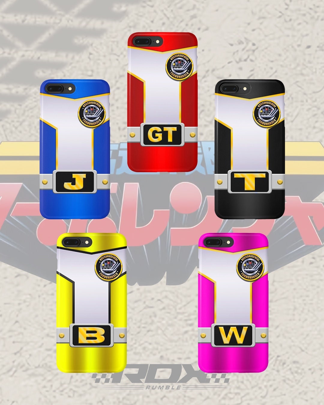 Kousoku Sentai Turboranger Phone Case Collection - Etsy