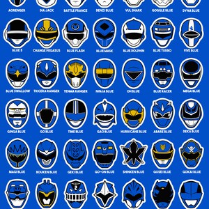 Sentai Warrior Vynil Sticker - Etsy