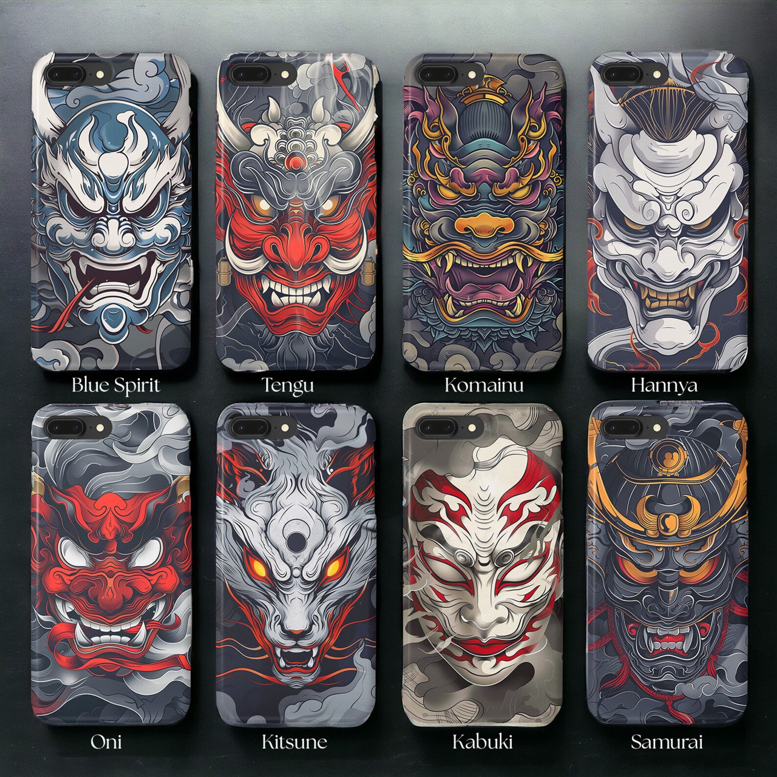 Visage Japanese Mask Phone Case Collection - Etsy