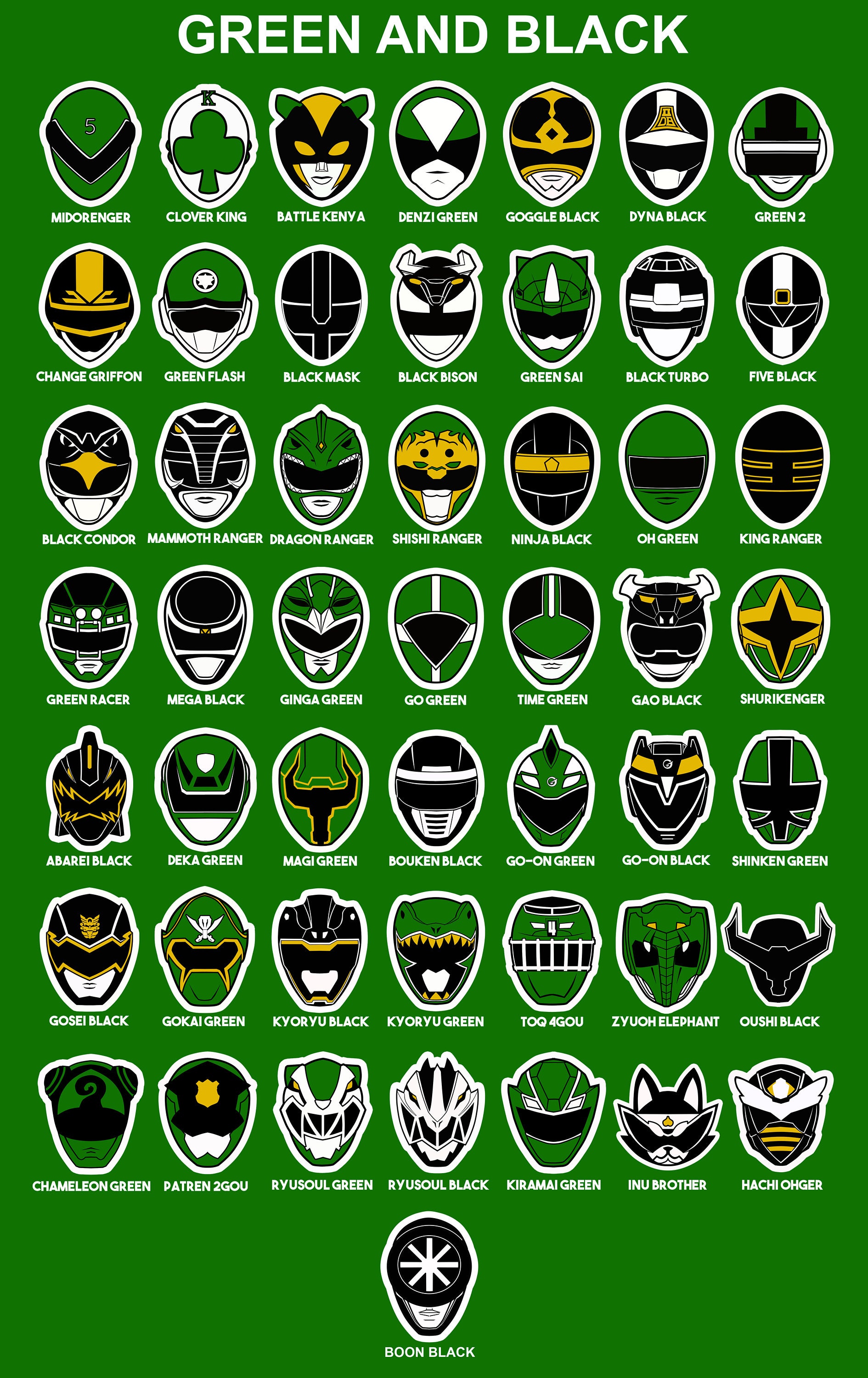 Sentai Warrior Vynil Sticker - Etsy