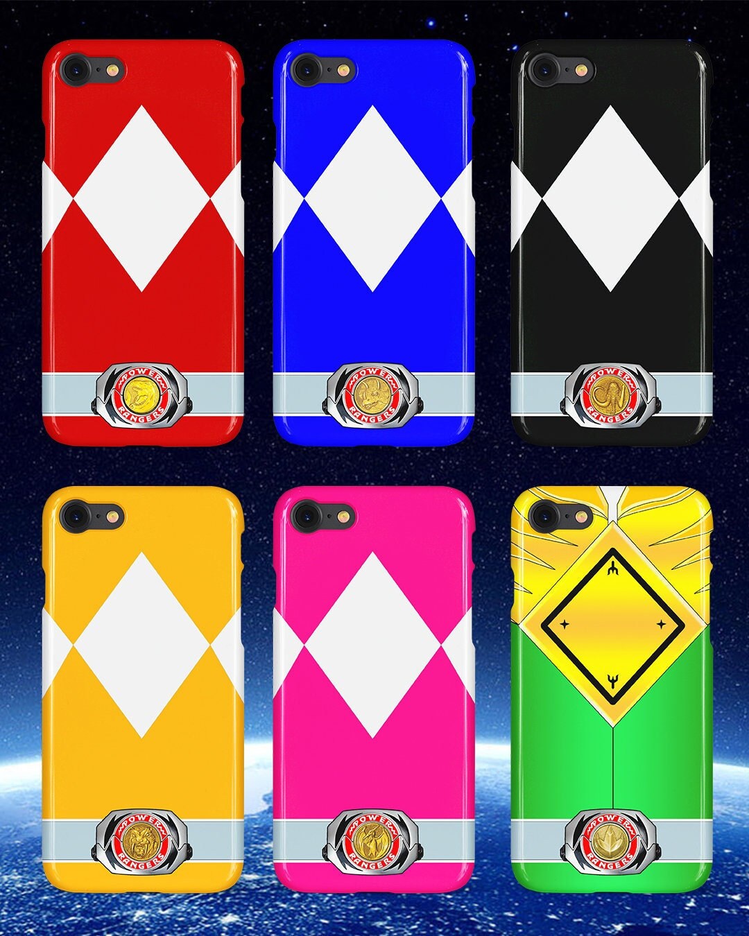 Power Ranger Mighty Morphin Kyouryuu Sentai Zyuranger Phone Case ...