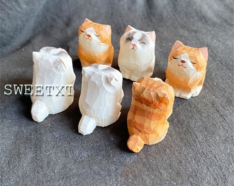 Carved Cat Table - Etsy