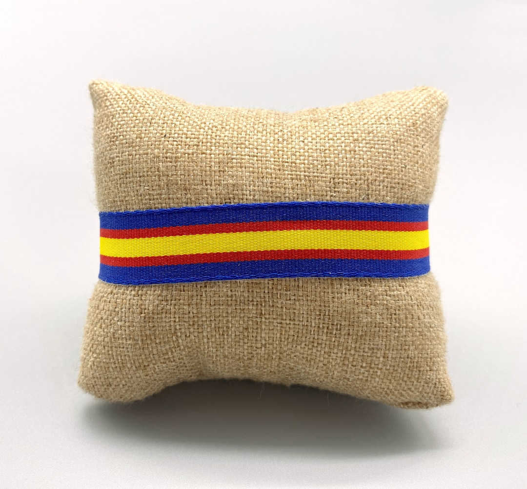 Spain Bracelet, Spanish Flag Bracelet, Fabric Bracelet, Blue Bracelet ...