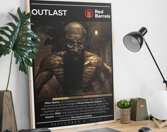 Outlast Game Poster - Etsy