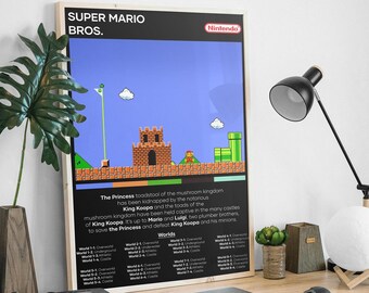 Mario Game Room Wall Decor - Etsy