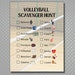 Sport Scavenger Hunt Printable Bundle, Football, Volleyball, Soccer ...