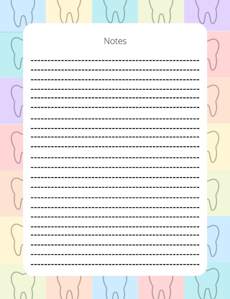 Dental Weekly Planner Printable Set, Dental Planner, Printable Planner ...