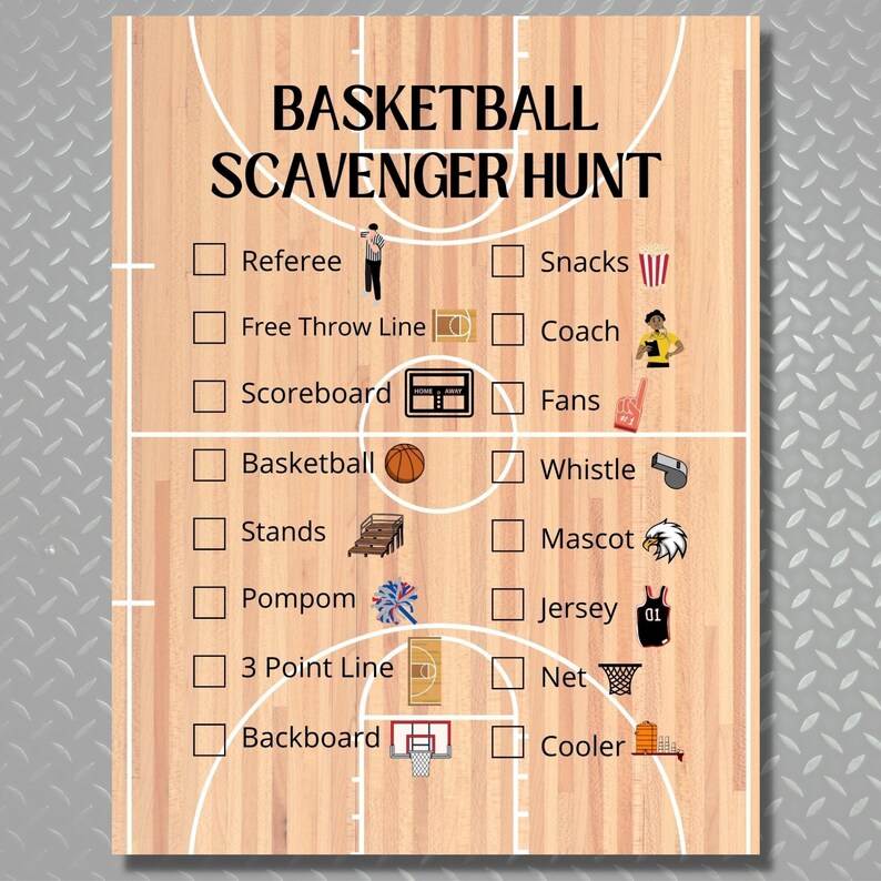 Sport Scavenger Hunt Printable Bundle, Football, Volleyball, Soccer ...