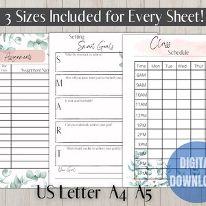 Student Planner and Goal Tracker for Organization, Wellness and Mental ...