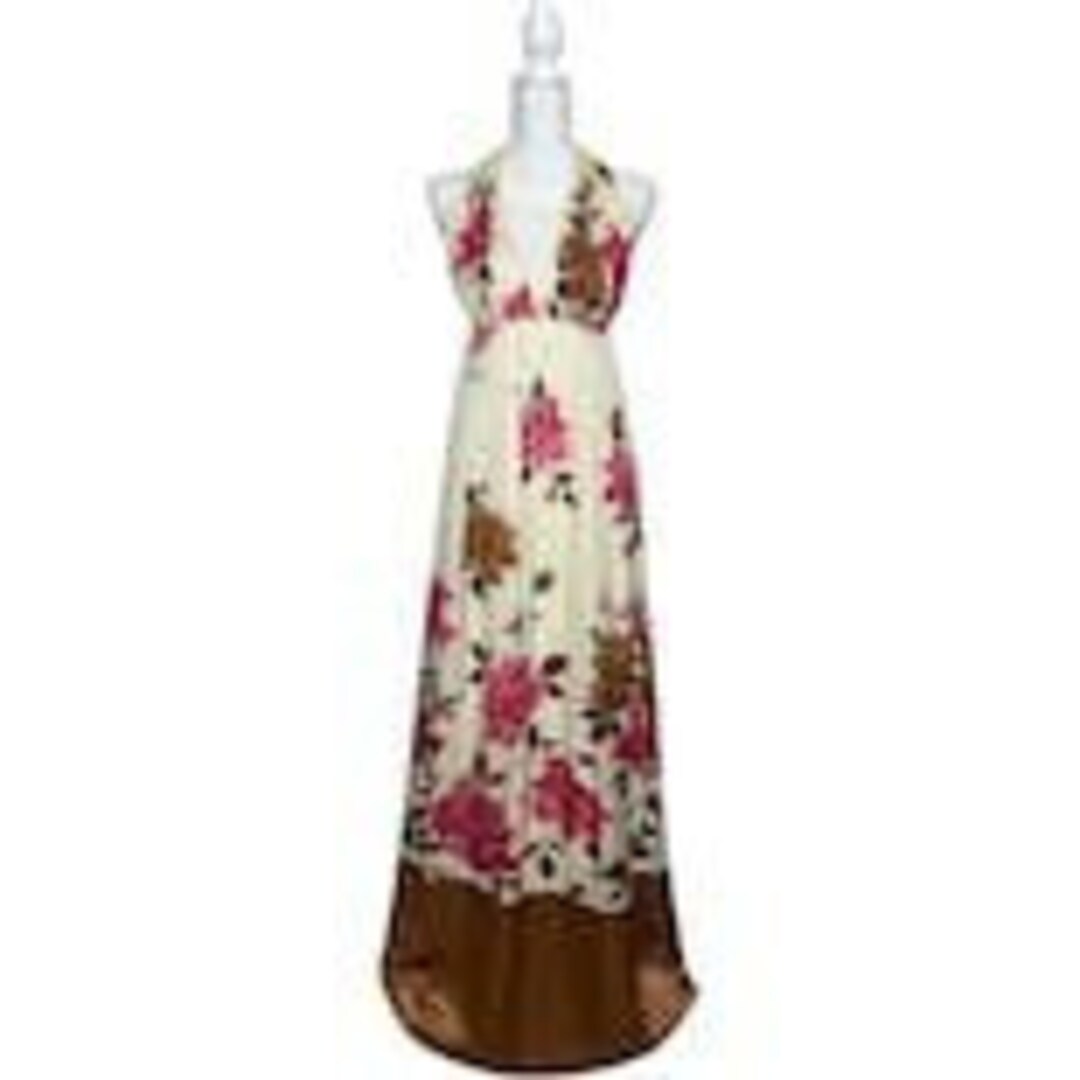 Kay Unger 90s Beige Empire Waist Silk and Satin Halter Gown Size 6 - Etsy