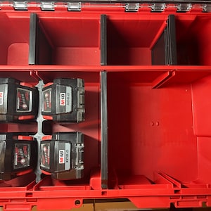 Milwaukee Deep Packout M18 Battery Holder (4 Battery) | Deep Organizer ...