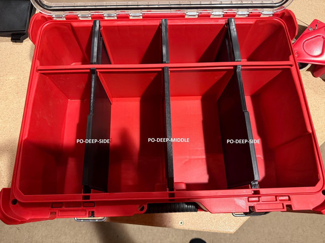Milwaukee PACKOUT Heavy Duty Replacement Dividers. Deep Organizer 48-22 ...