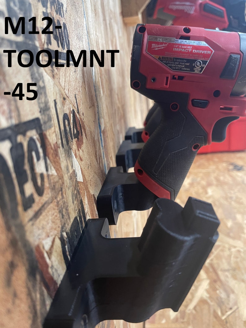 Milwaukee M12 Tool Mount/holder/hanger (3D Printed) - Etsy