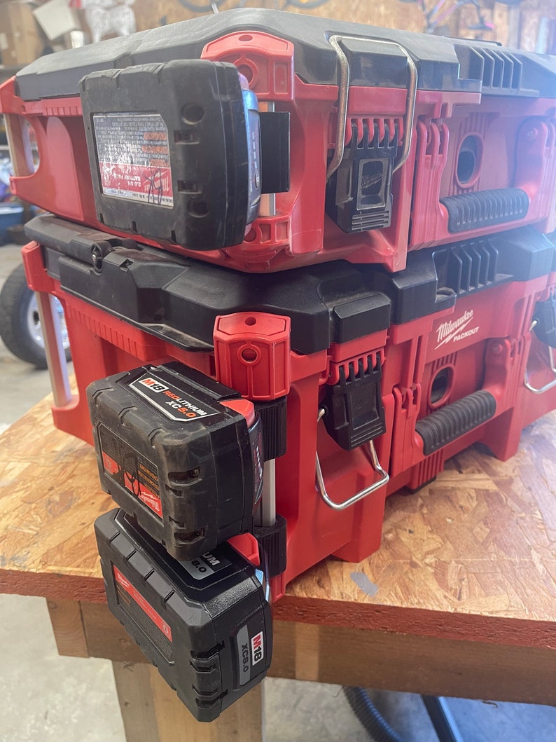 Milwaukee PACKOUT M18 Battery Mount | Tool Storage Organizer - Etsy