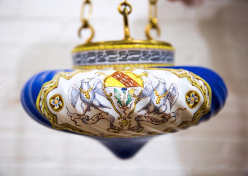 17th Century French Heraldic Inverted Pendant Chandelier - Etsy