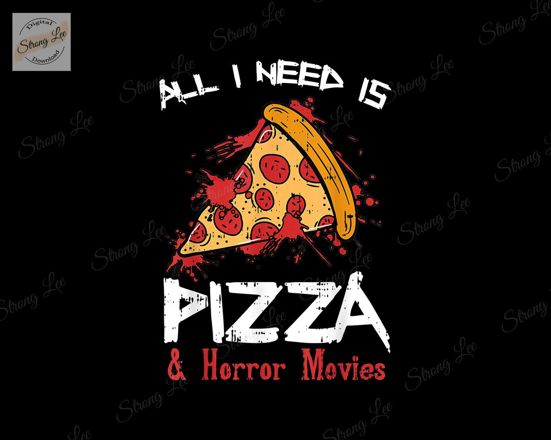 Bloody Pizza Horror Movies Costume Funny Food Halloween Digital ...