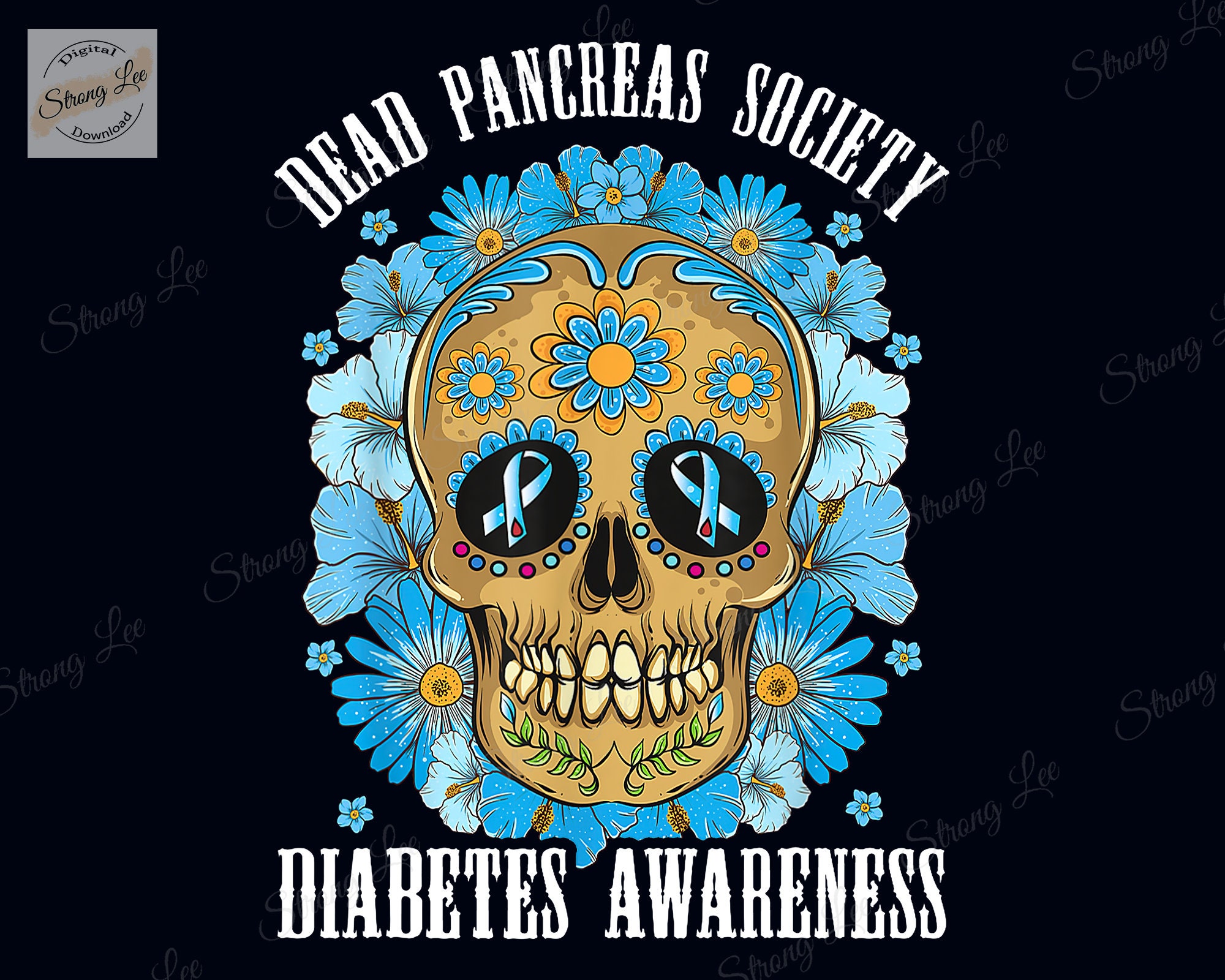Dead Pancreas Society Funny Diabetes Awareness Png, Diabetes Awareness ...