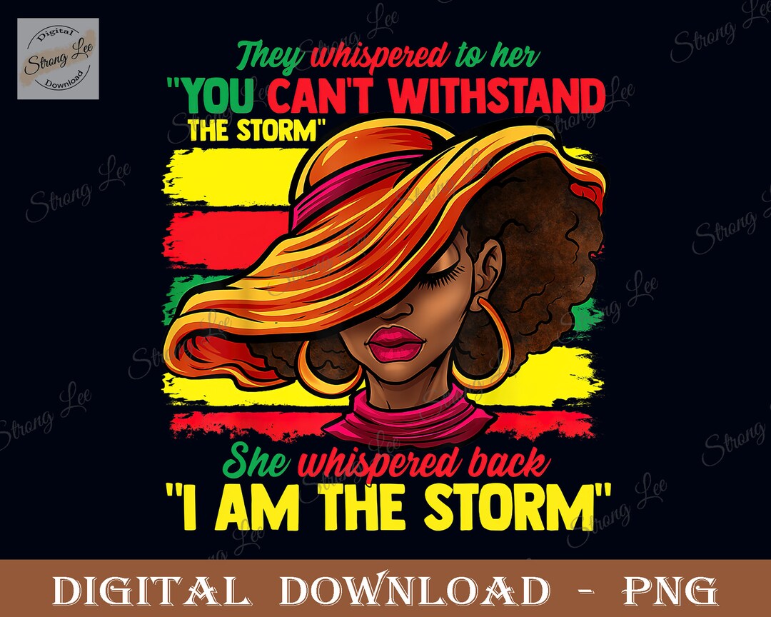 Proud Black African American Png, Ladies Black History Month Png, Black ...