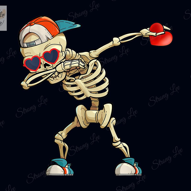 Dabbing Skeleton Svg - Etsy