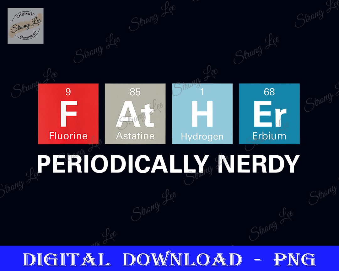 Father's Day Gift Periodic Table Png, Funny Dad Father's Day, Dad ...