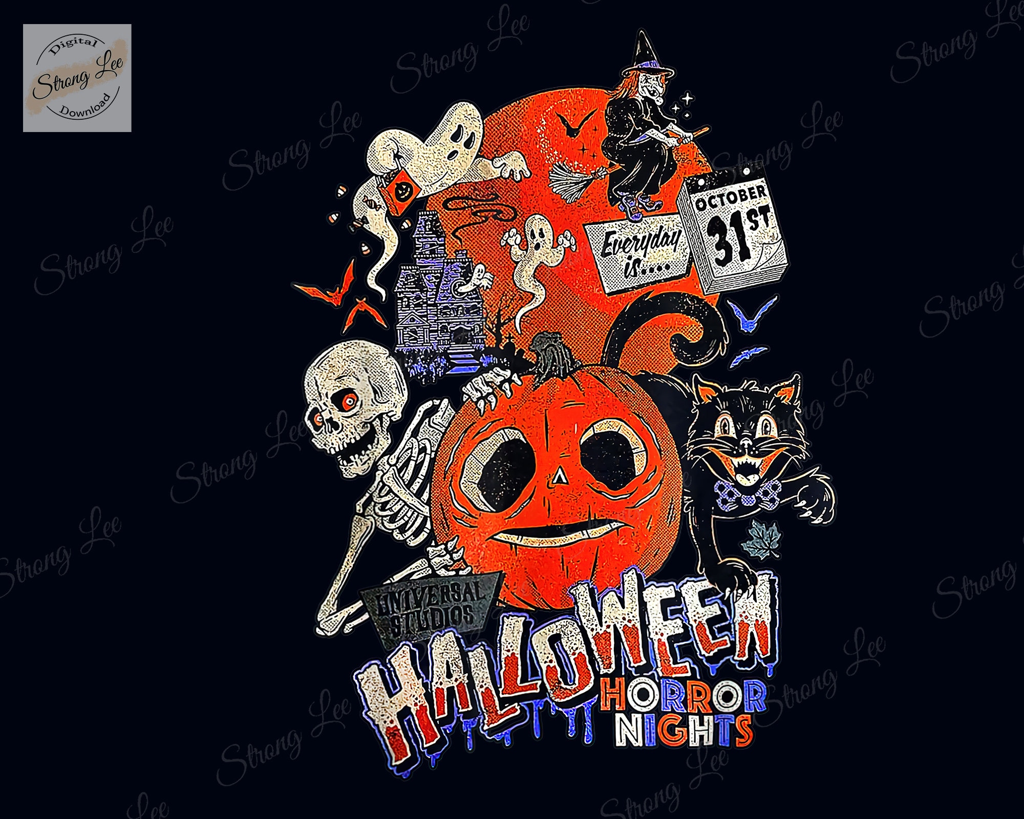 Lil Boo Halloween Horror Nights Every is October 31st Png - Etsy