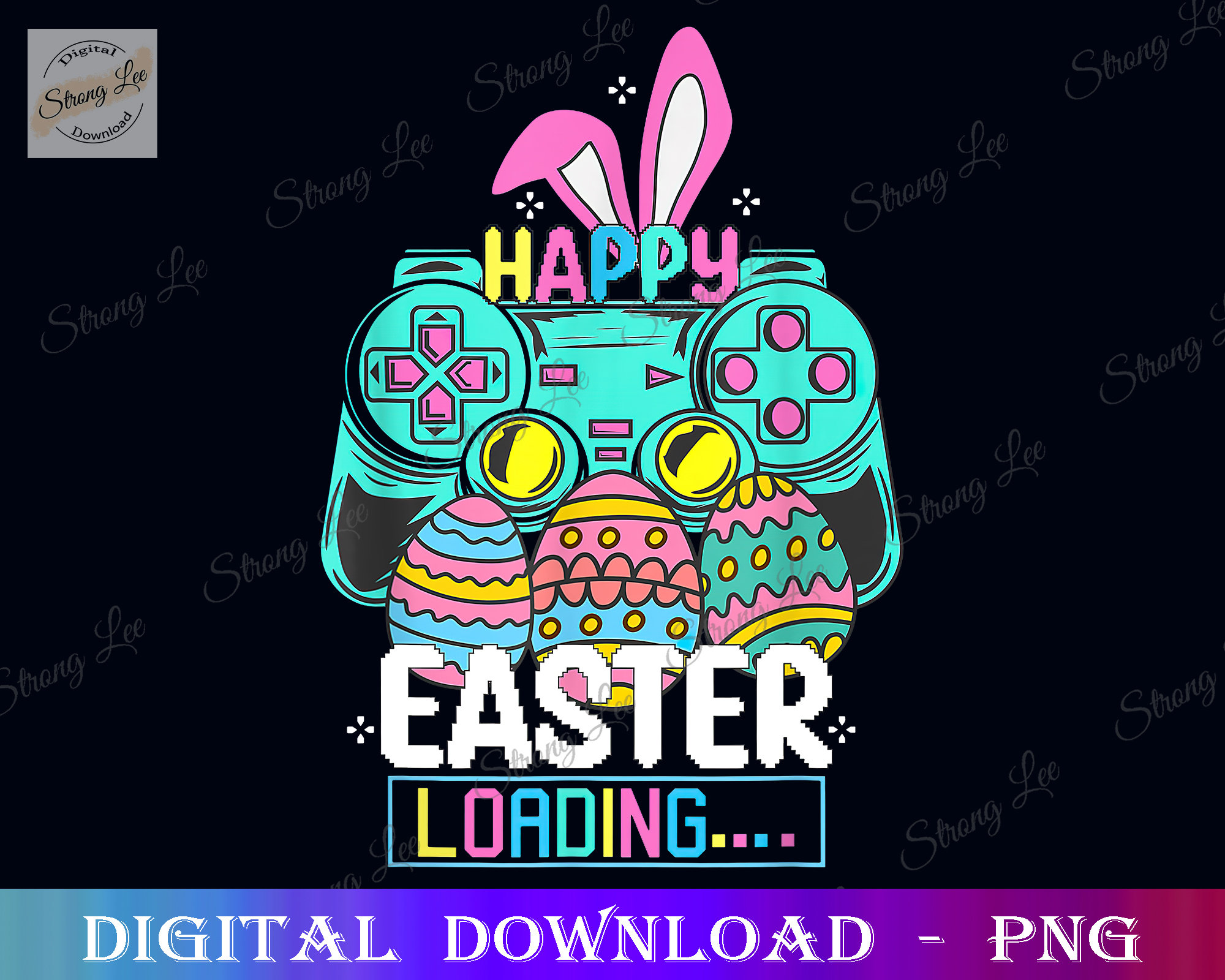Bunny Gaming Controller Png, Video Game Easter, Easter Sublimation PNG ...