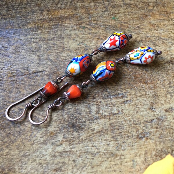 Rustic Assemblage Earrings - Etsy