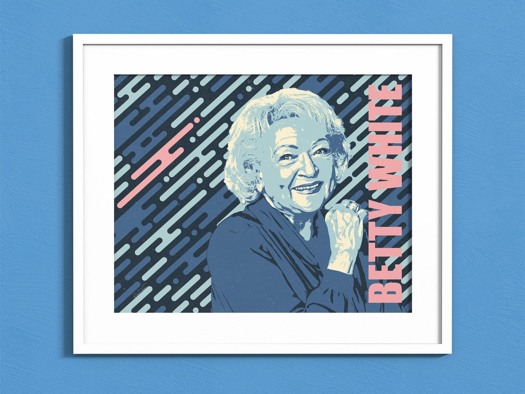 Betty White Commemorative Printable Wall Art - Etsy