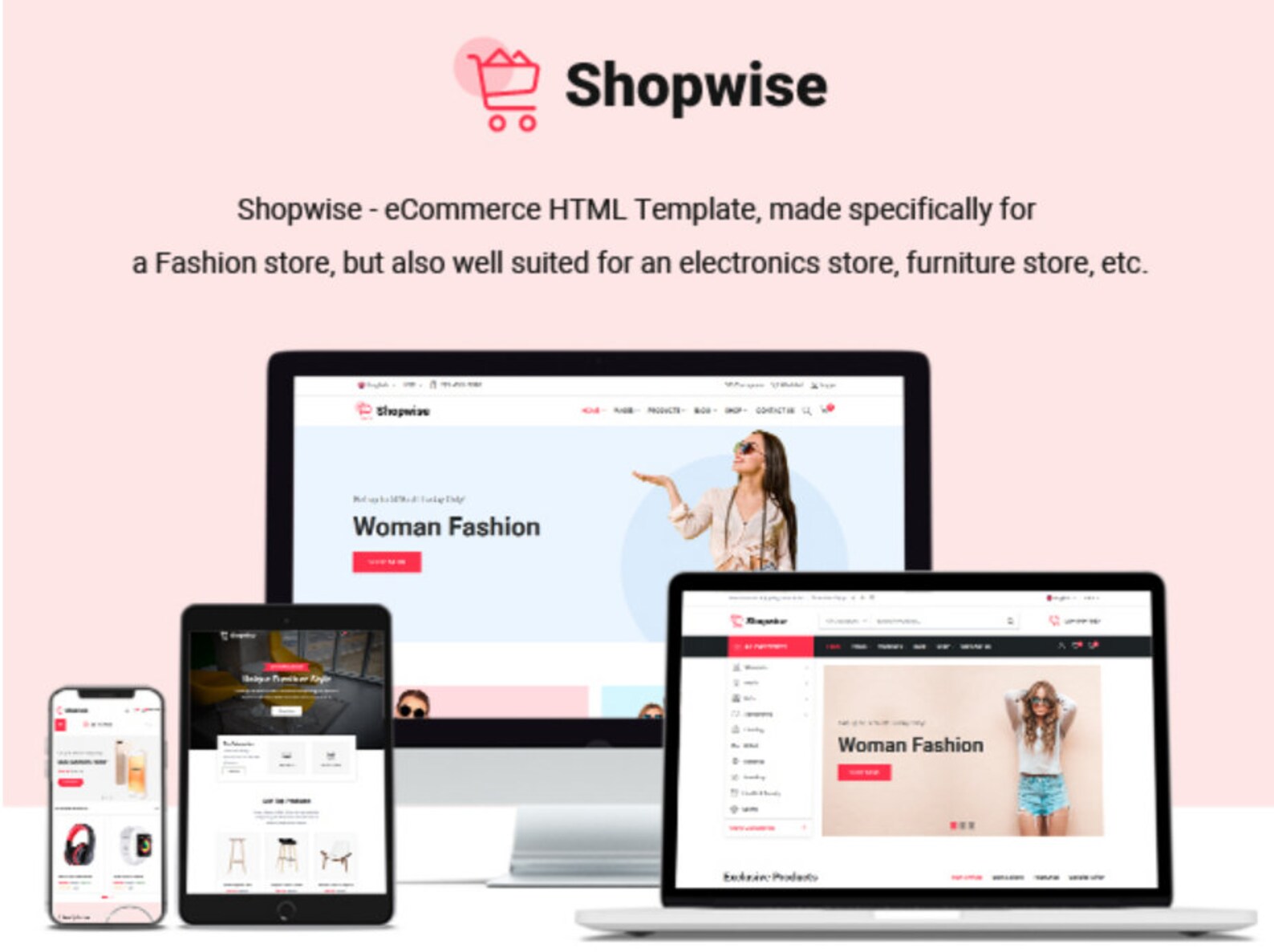 Shopwise - Ecommerce Bootstrap 5 Multipurpose HTML Template - Etsy