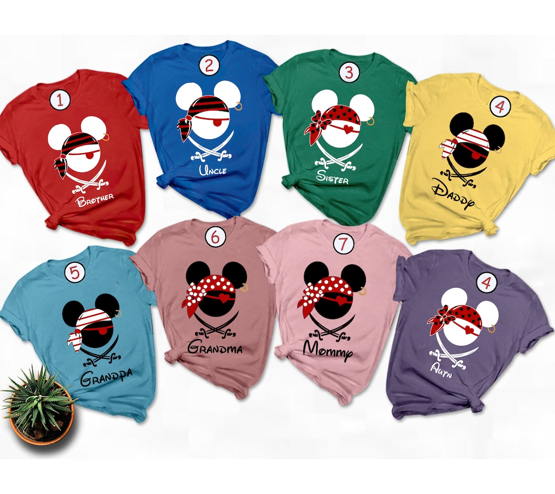 Custom Disney Pirates Family Shirts, Disney Pirates of Caribbean Shirt ...