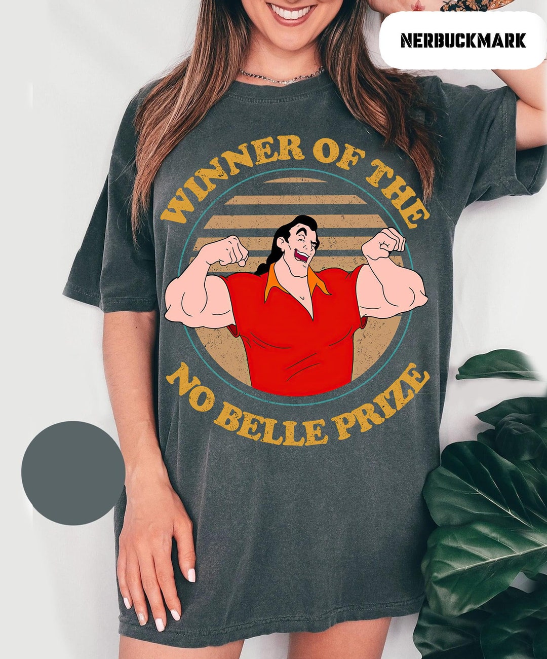 Disney Beauty and the Beast Gaston Winner of No Belle Prize Retro T ...