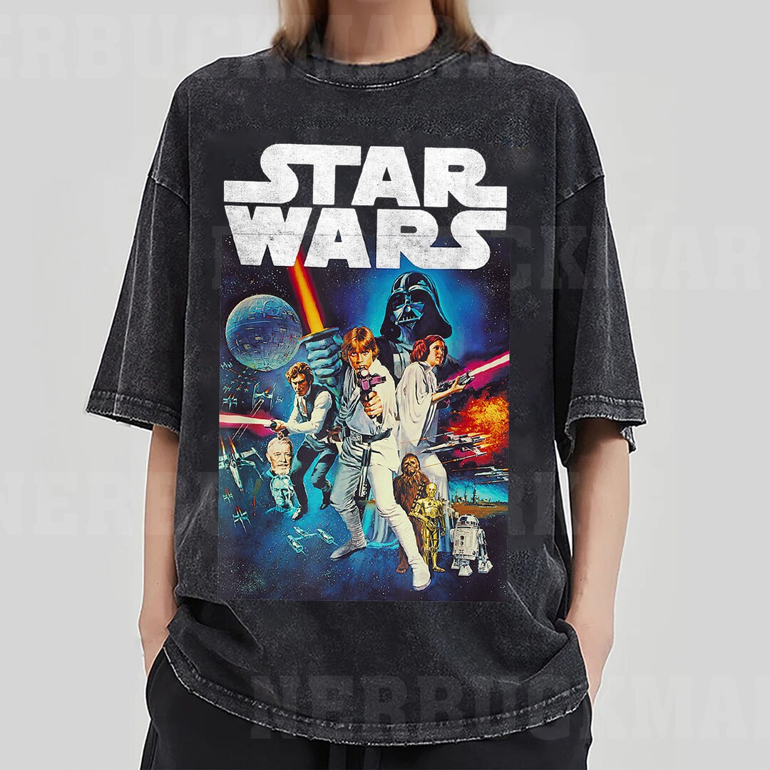 Retro Star Wars Shirt, Vintage Disney Star Wars Shirt, Star Wars A New ...