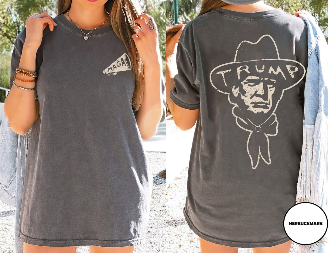 Trump Cowboy T-shirt, Western Donald Trump, Cowboy Trump Shirt, MAGA T ...