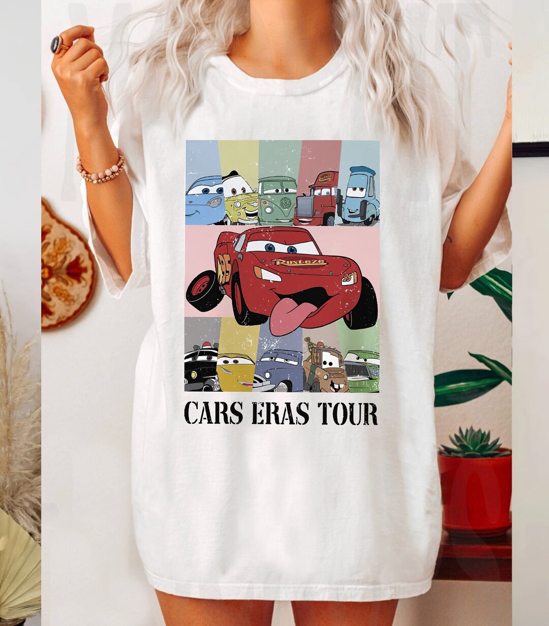 Cars Eras Tour Shirt Disney Cars Shirt Pixar Cars Movie - Etsy