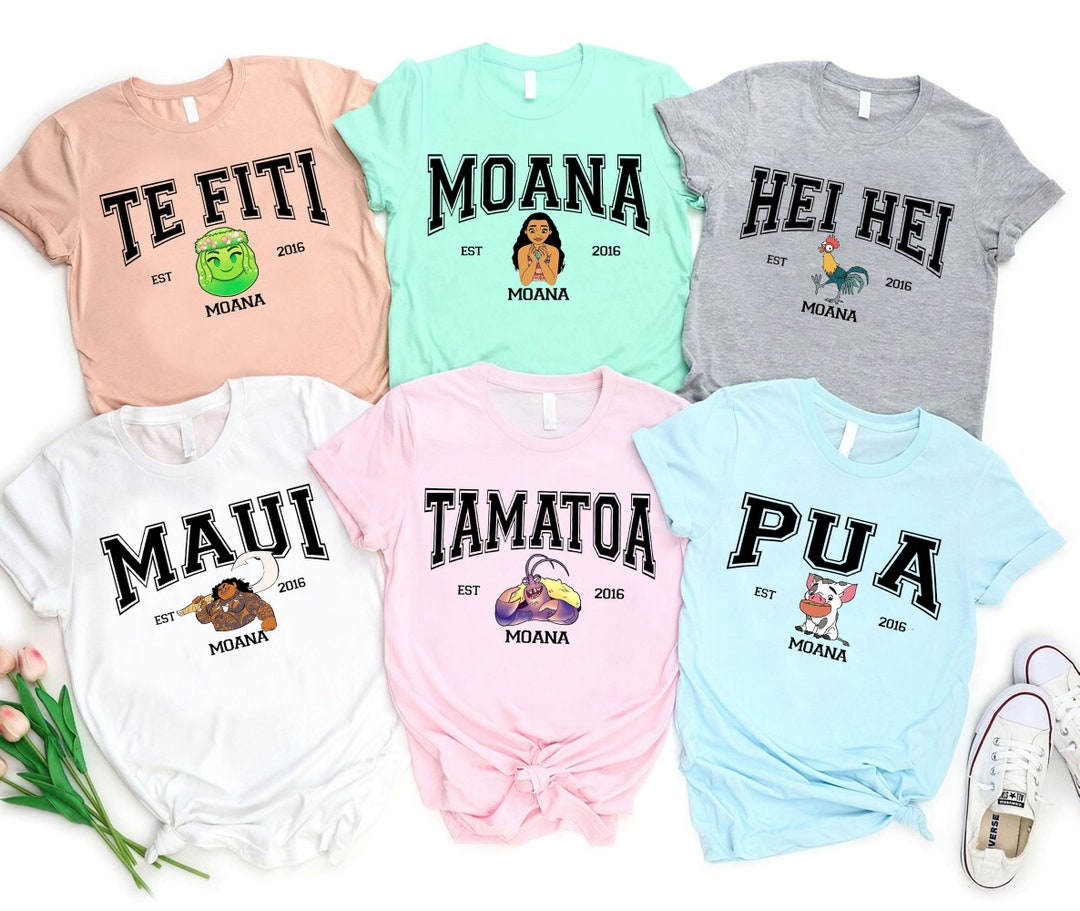 Disney Character Moana Shirt, Moana Family Shirt, Princess Moana Maui ...